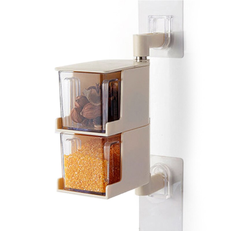 Wall-mounted Condiment Storage Box Kitchen Condime... – Vicedeal