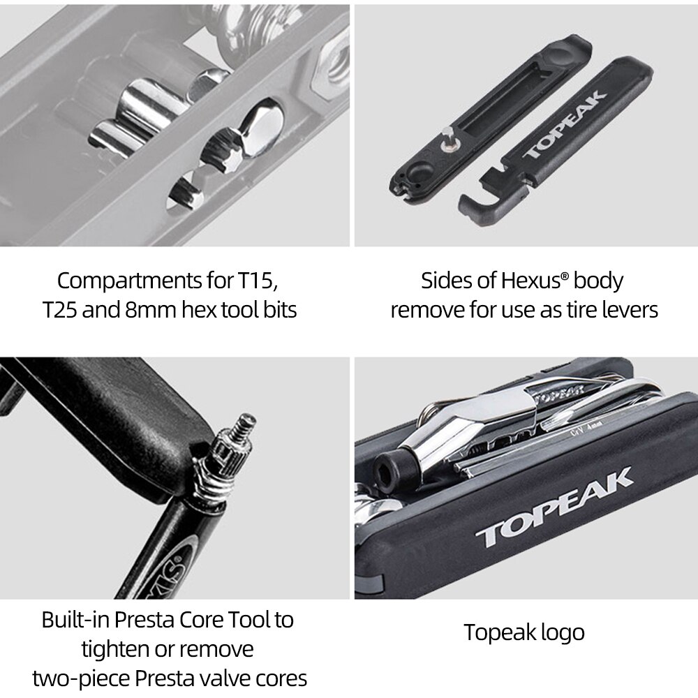 TOPEAK TT2573 ALiEN III 21 Funktionen Chrom-vanadi... – Grandado