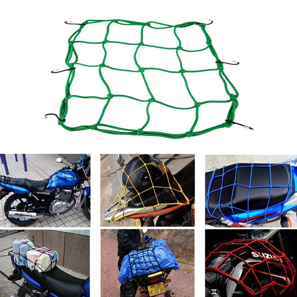 6 Hooks Motorcycle Hold down Fuel Tank Mesh Net Lu... – Grandado