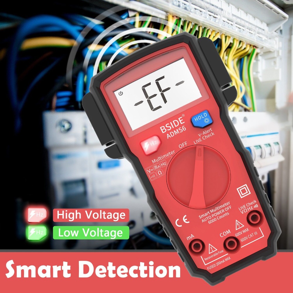 Smart Digitale Multimeter Bside ADMS6 Auto Range 6... – Grandado