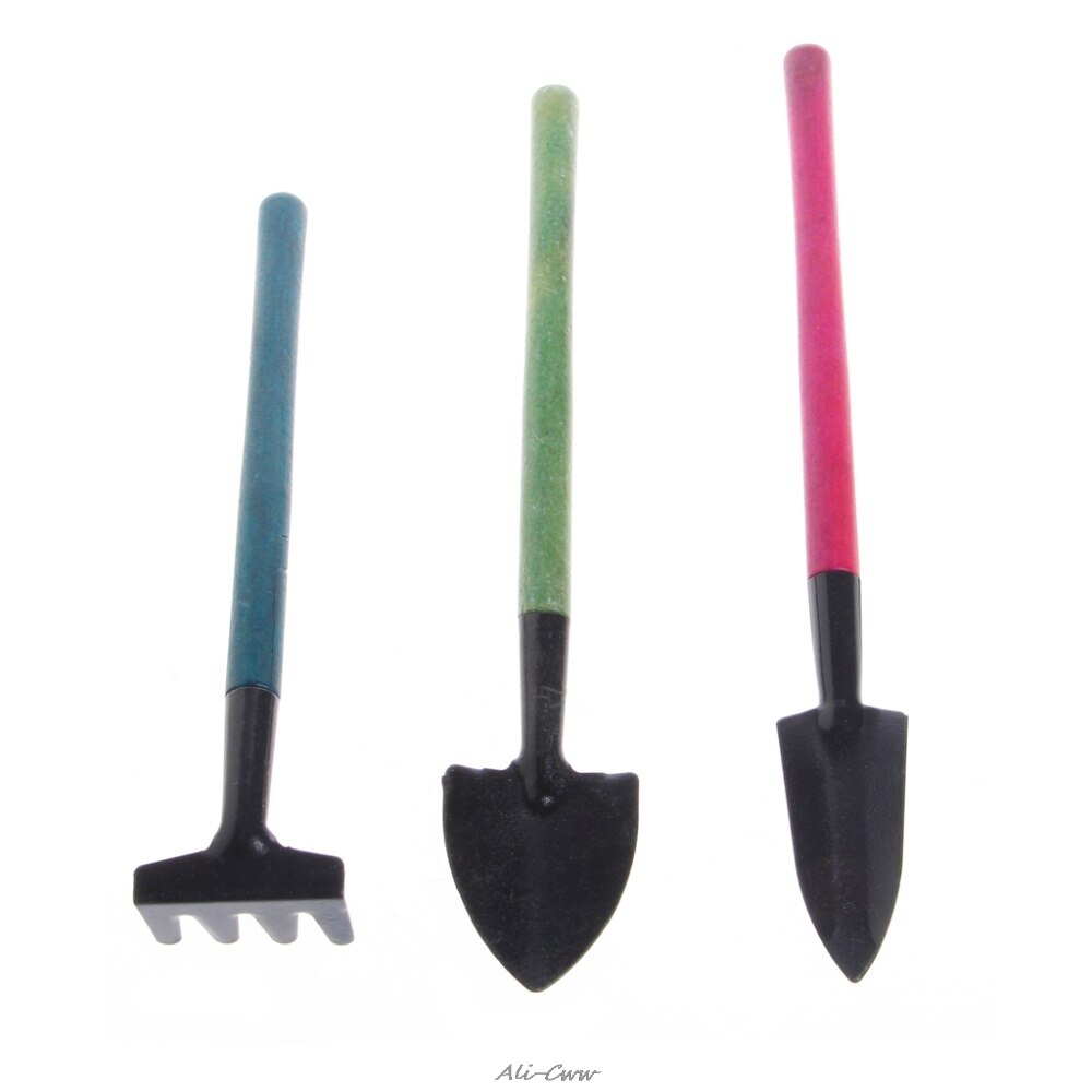 1 x Rake + 2 x Schaufel Mini Garten Gartenanlage W... – Vicedeal