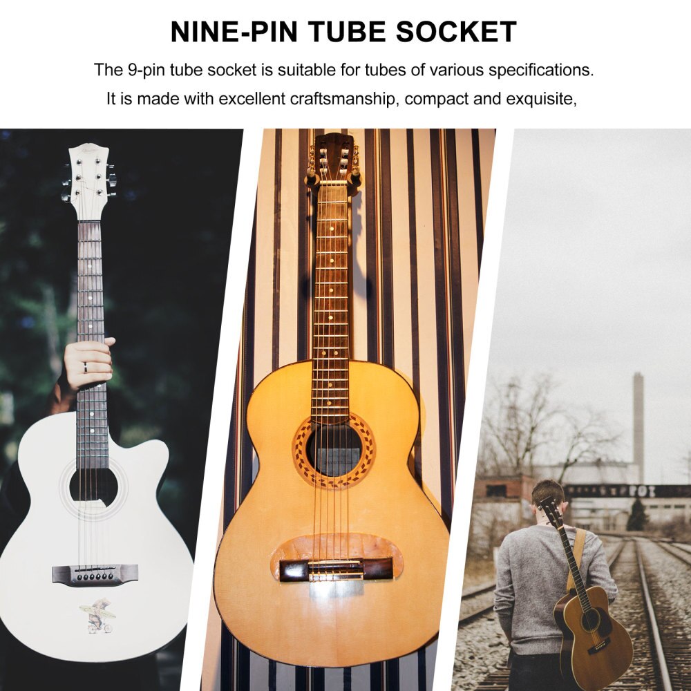 4pcs 9-pin Outlet Electronic Tube Bases Vacuum Tub... – Vicedeal