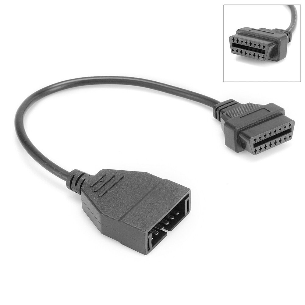12V Universal 12 Pin OBD1 To 16 Pin OBD2 Converter Grandado 12V Universal 12 Pin OBD1 To 16 Pin OBD2 Converter Grandado