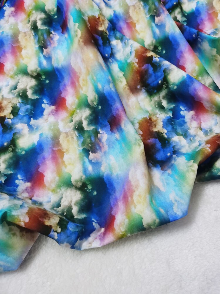 Brilliant Rainbow Cloud walking in Sky Colorful Co... – Grandado