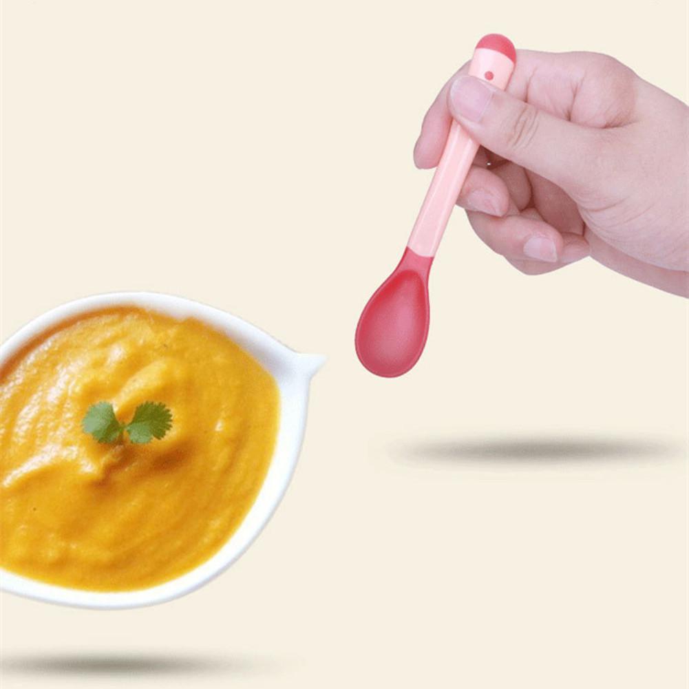 Kuulee Baby Spoon Soft Silicone Temperature Change... – Vicedeal