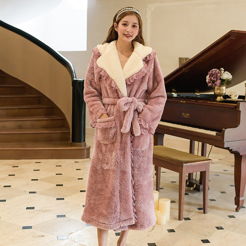 Winter Robes Solid Kimono Robe Bathrobe White Home... – Grandado
