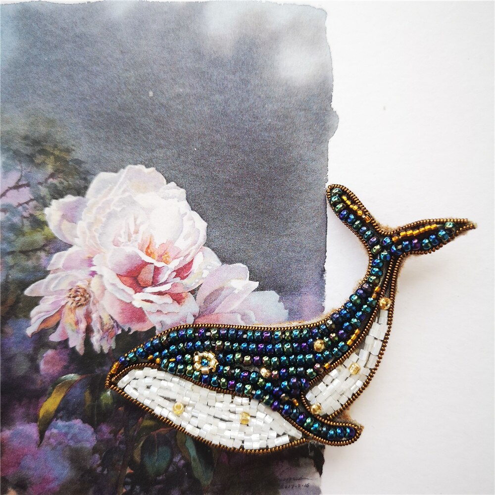 Walvis Borduurwerk Broche 5D Speciale Vormige Schi... – Vicedeal
