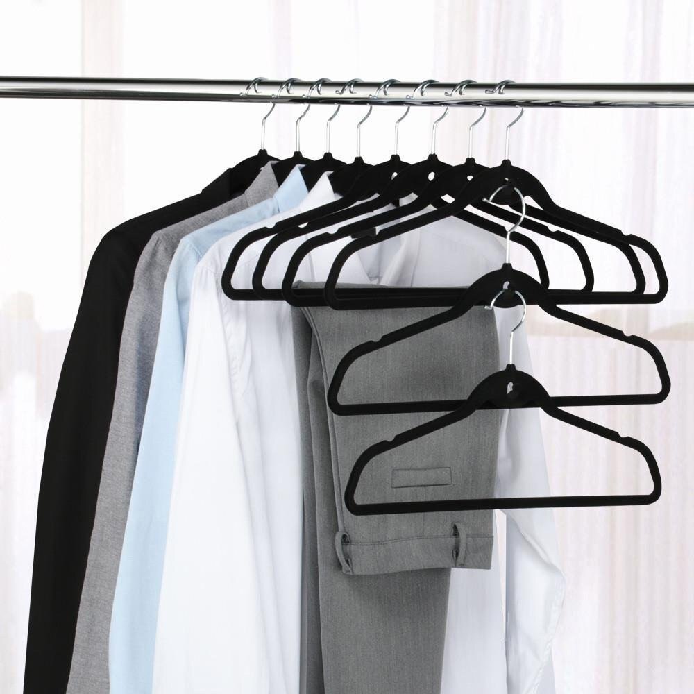 10/20Pcs Non Slip Fluwelen Pak Kleerhangers Kledin... – Grandado