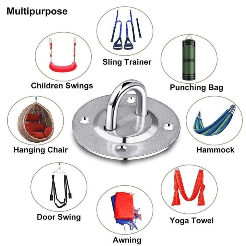 Stainless Aerial Yoga Hammock Ceiling Anch.or Set-... – Grandado