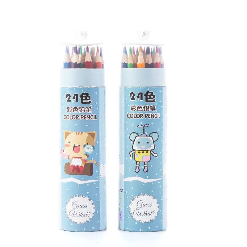 Cartoon 24pcs Drawing Pencil Set Oil Painting Colo... – Vicedeal