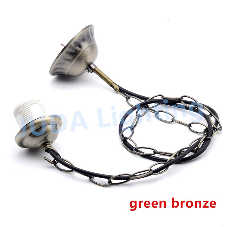 Ceiling canopy with chain cable wire cord set E27 ... – Grandado