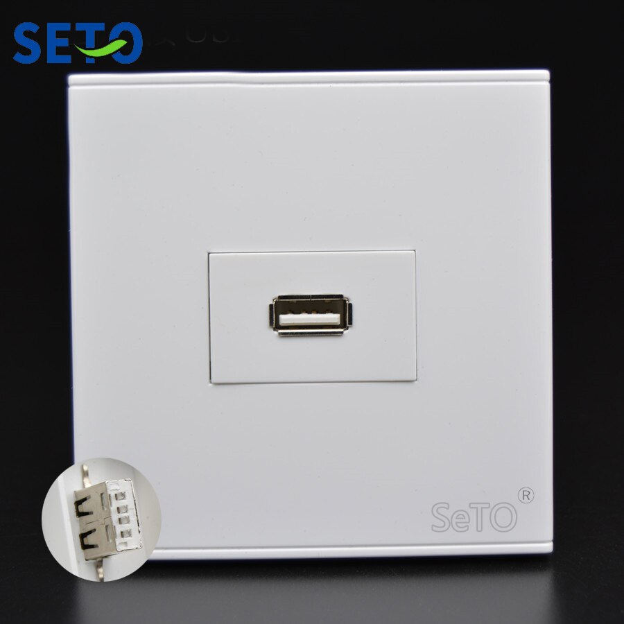 Conector USB tipo SeTo 86, placa de pared, Keyston... – Grandado