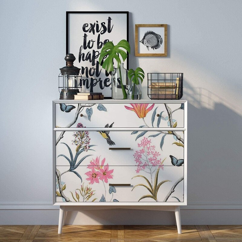 Floral Peel Wallpaper Floral Vintage Contact Paper... – Vicedeal