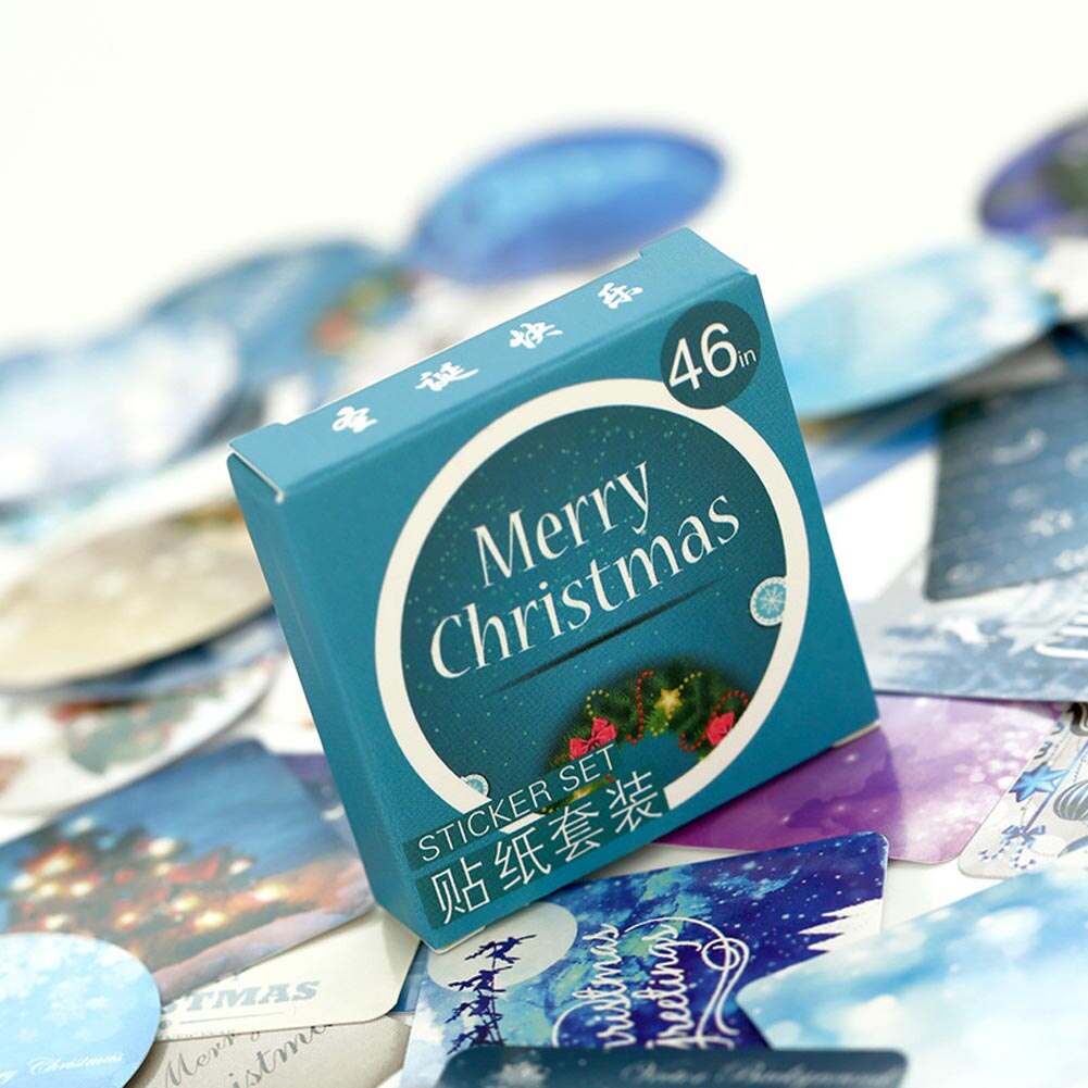 4*4 Cm Merry Christmas Mini Paper Sticker Decorati... – Vicedeal