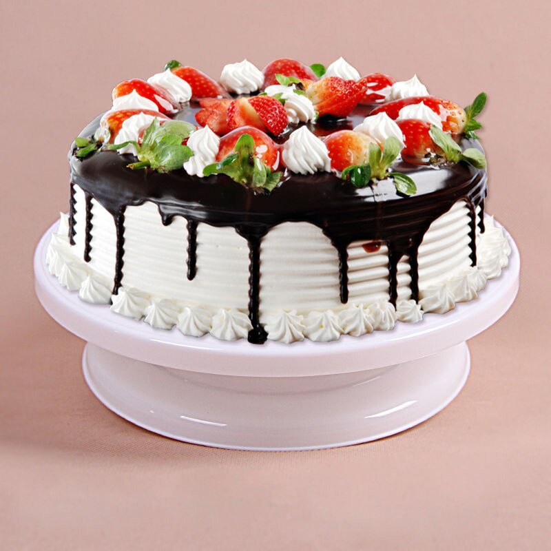 Plastic Cake Plate Turntable Rotating Anti-skid Ro... – Vicedeal