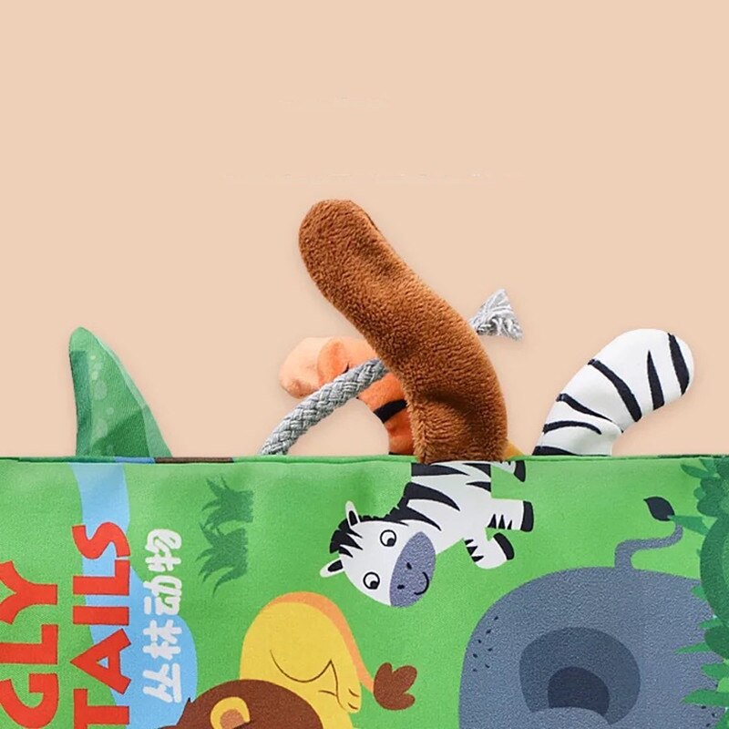 0-36M Baby Early Learning Toy Tail Cloth Book Anim... – Vicedeal