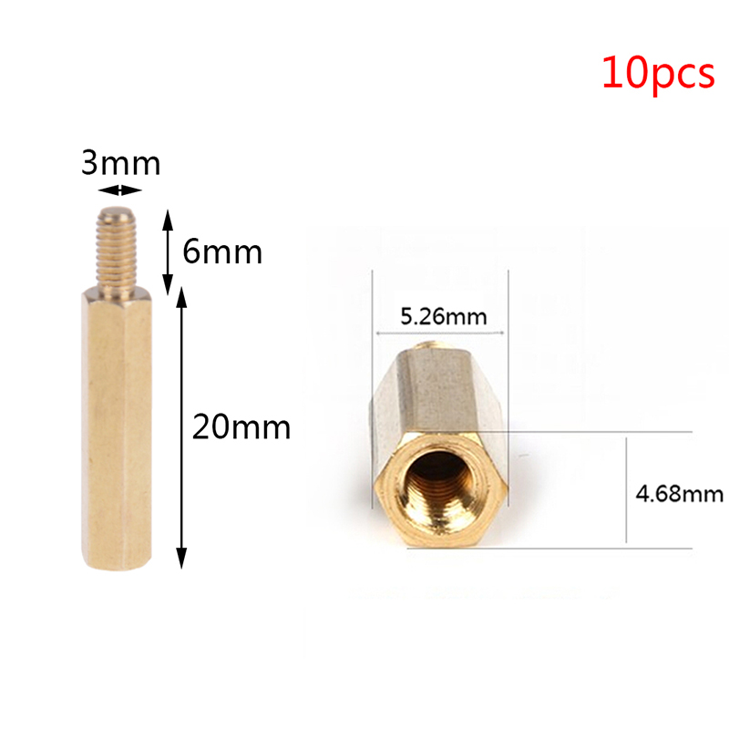 M3 Messing Koper M3 Hex Column Standoff Ondersteun... – Grandado