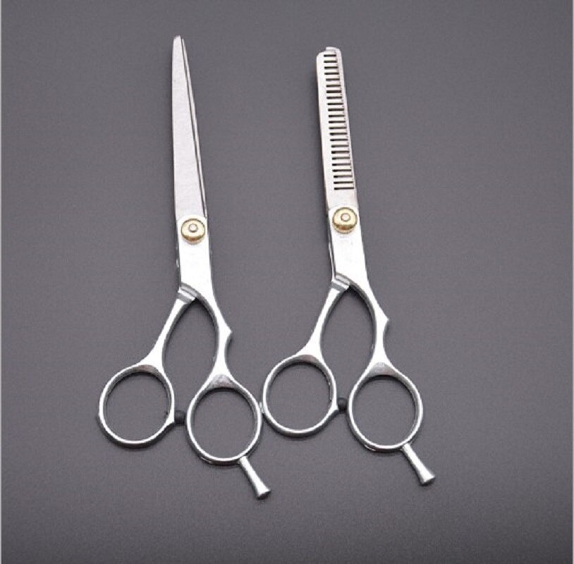 2pc Stainless Steel Hair Cutting Thinning Scissors... – Grandado