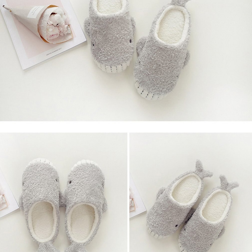 Whale Soft Bottom Slip Indoor Cotton Slippers – Vicedeal