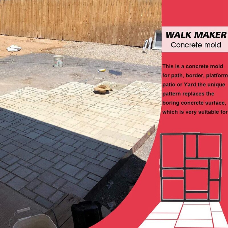 17.5X15.5X1.5Inch 2Pack Concrete Molds Reusable Wa... – Grandado