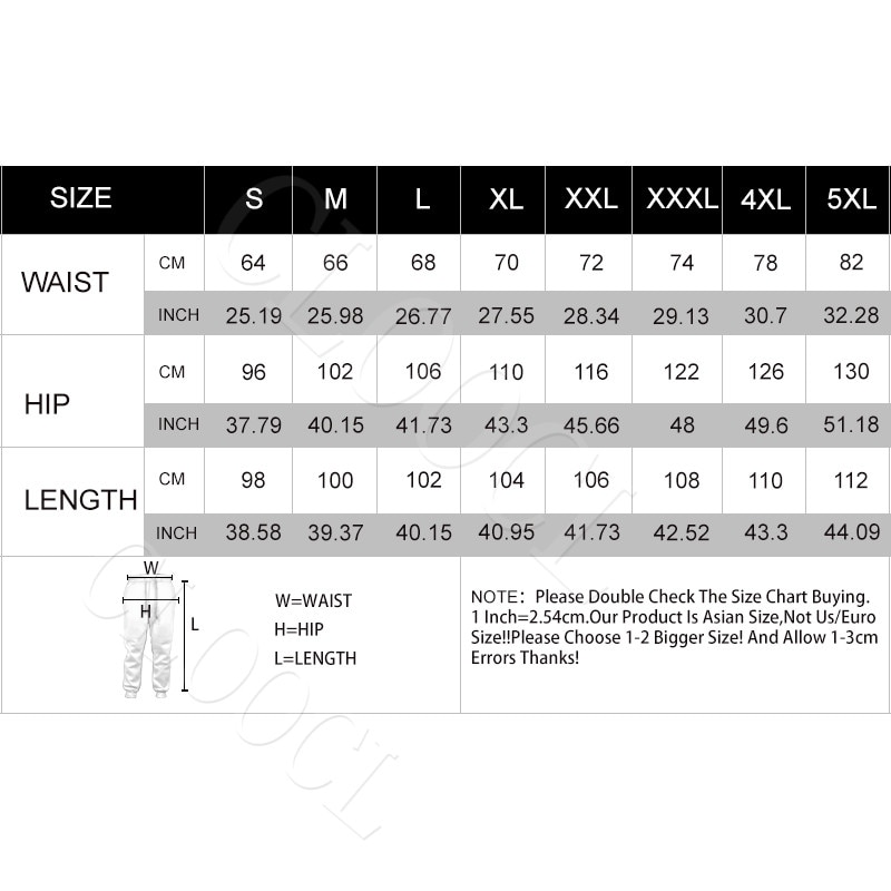 Hip Hop Trousers Men Women 3D Printed Art Pattern ... – Grandado