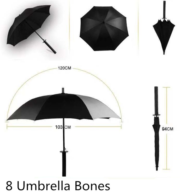 Samurai Sword Handle Umbrella Ninja Katana Japanes... – Grandado