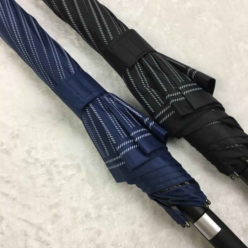 PALONY Stylish umbrella with long handle and strip... – Grandado