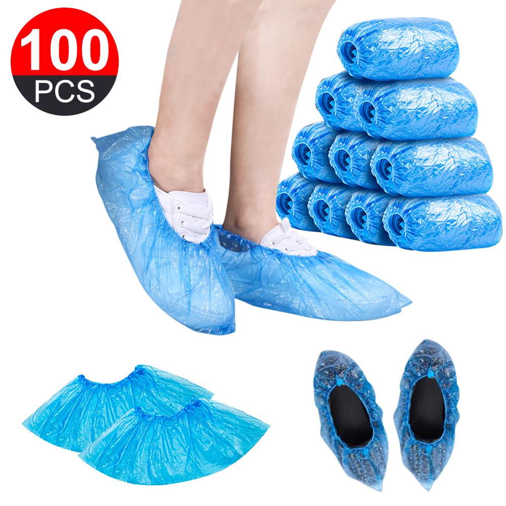 100Pcs/Set Disposable Plastic Anti Slip Boot Safet... – Vicedeal