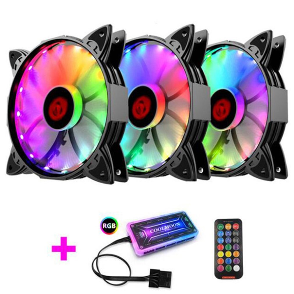 12CM CPU Fan Cooler RGB Adjust LED 12V 6Pin Quiet ... – Vicedeal
