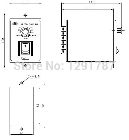 120W DC 12V 24V 48V Motor Speed Controller input A... – Grandado