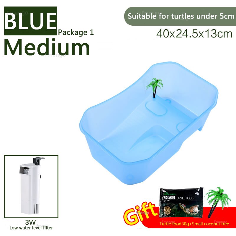Small Plastic Open Fish Tank with Basking Platform... – Vicedeal