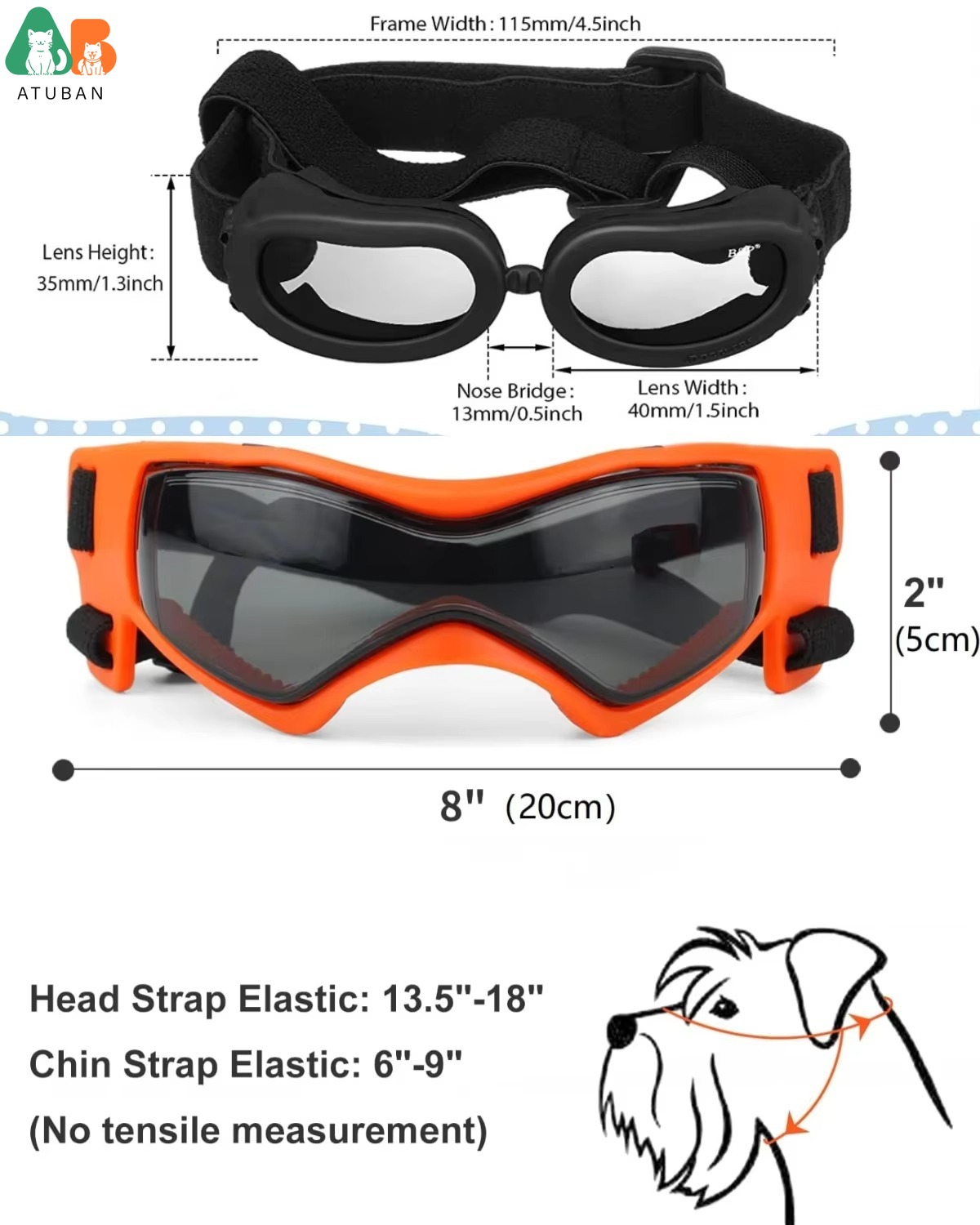 Hond Zonnebril Pet Helm Set Met Hond Bril, stof Wi... – Grandado