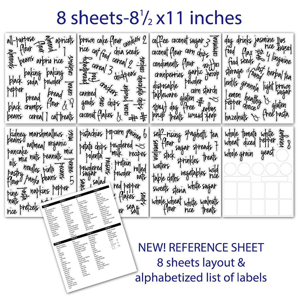 Kitchen Food Storage Room Label Printing Transpare... – Grandado