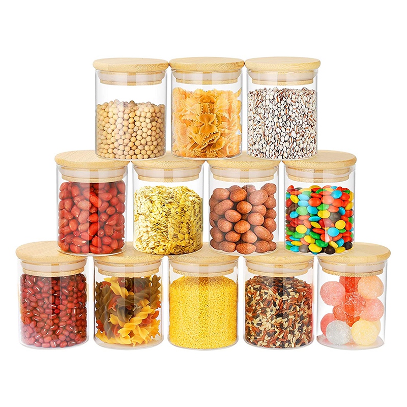 Storage Jars Set, Food Storage Containers Glass Ja... – Vicedeal