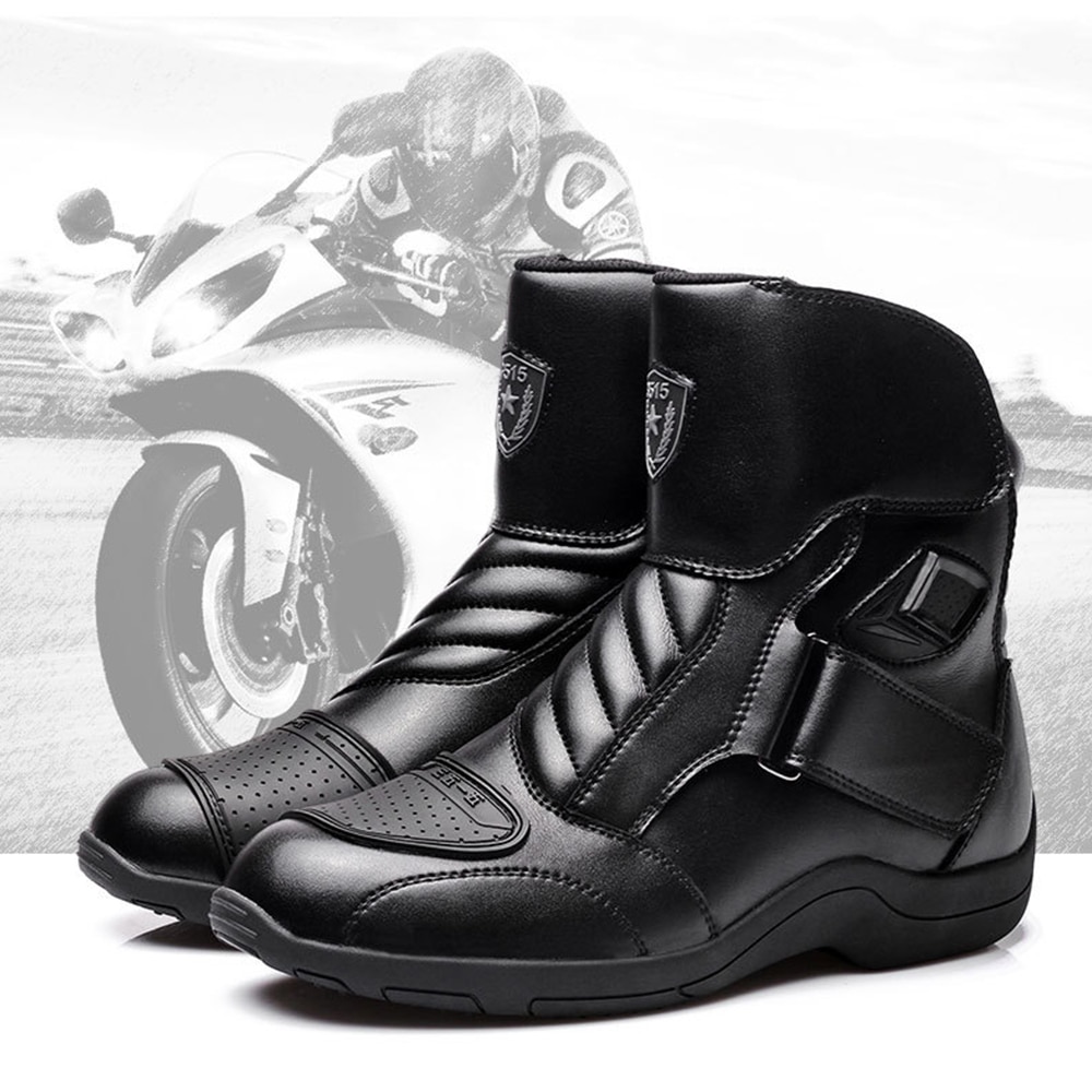 MJ-Botas de MOTO de cuero sintético para hombre, z... – Vicedeal