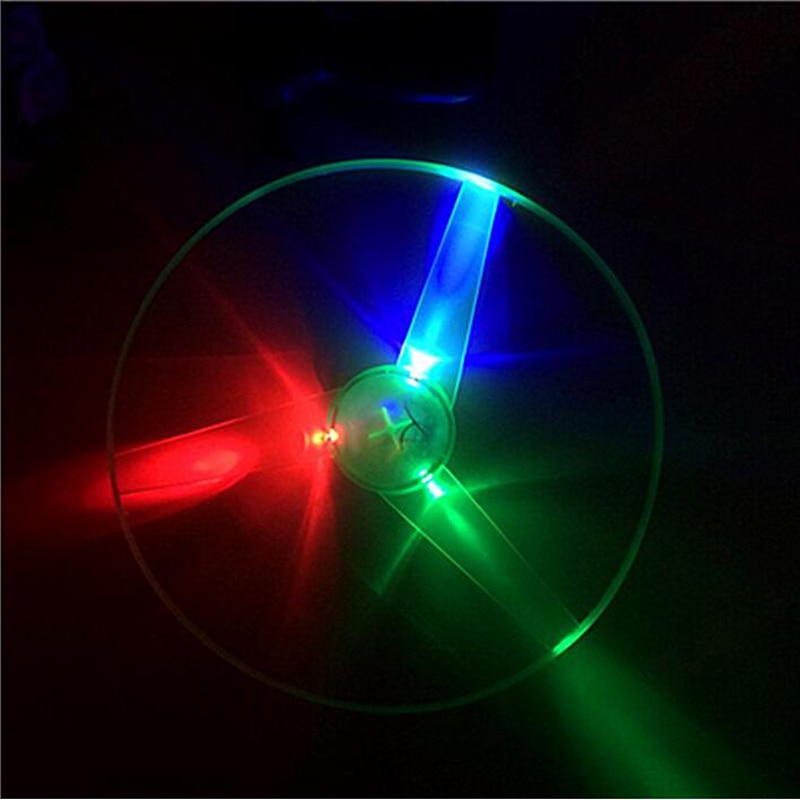 1 Set Colorful Plastic Electric Rotating Flying Gy... – Vicedeal