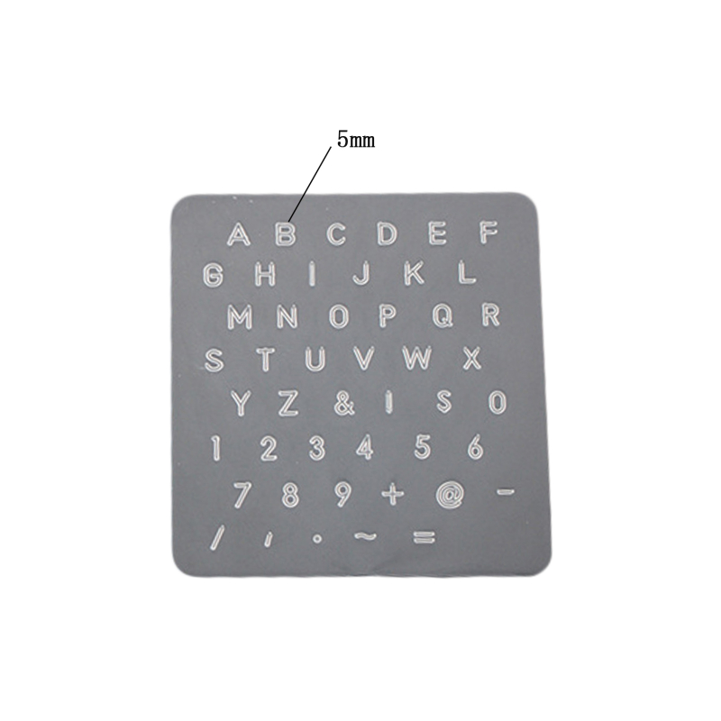 Lederen Punch Transparante Alfabet Letter Nummer S... – Grandado