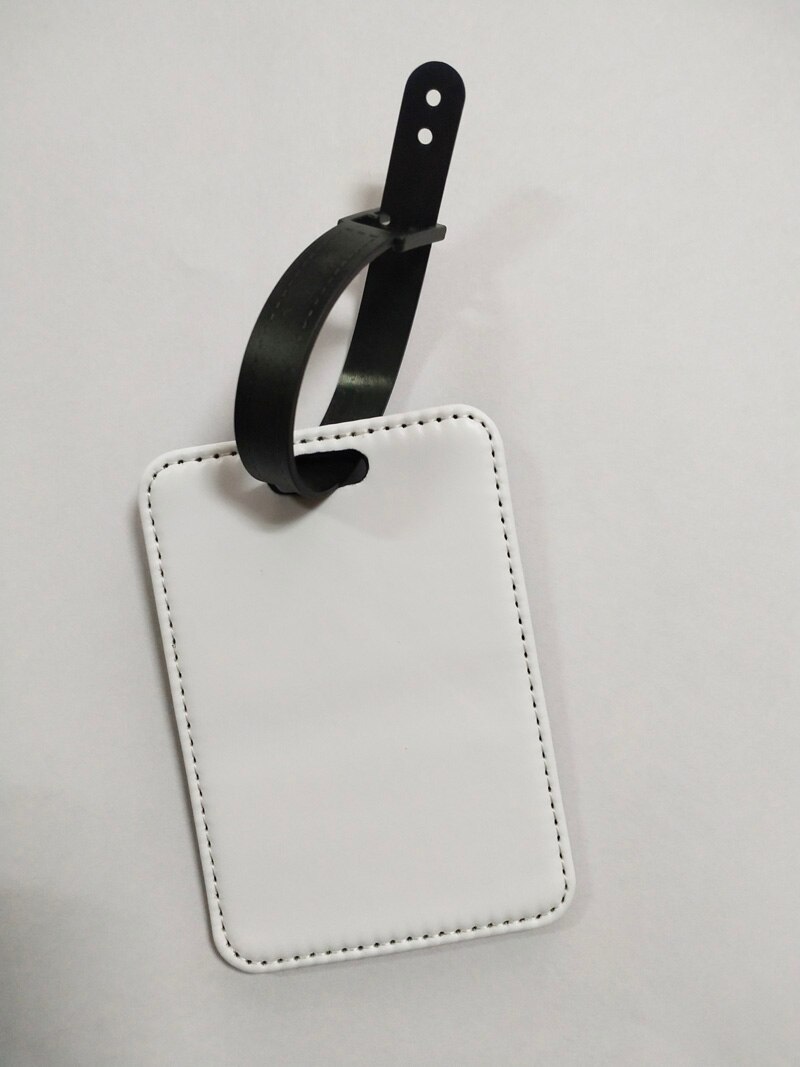 blank Sublimation baggage tag polyester + leather ... – Grandado