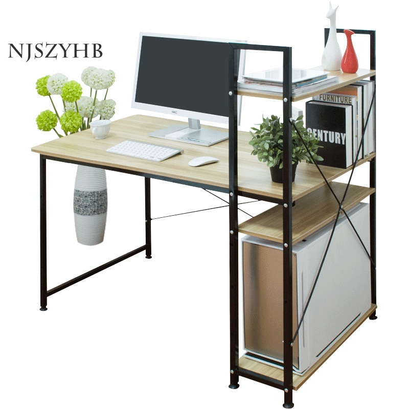 Simple carbon steel frame desktop computer desk ho... – Vicedeal