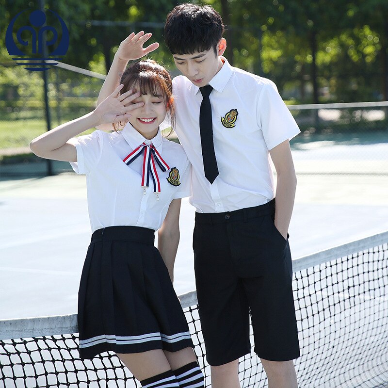 Japanese School Uniform Girls Short Sleeve Shirt S... – Grandado