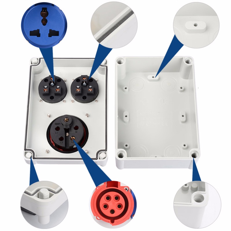 Industry Socket Distribution Box Portable Plastic ... – Vicedeal
