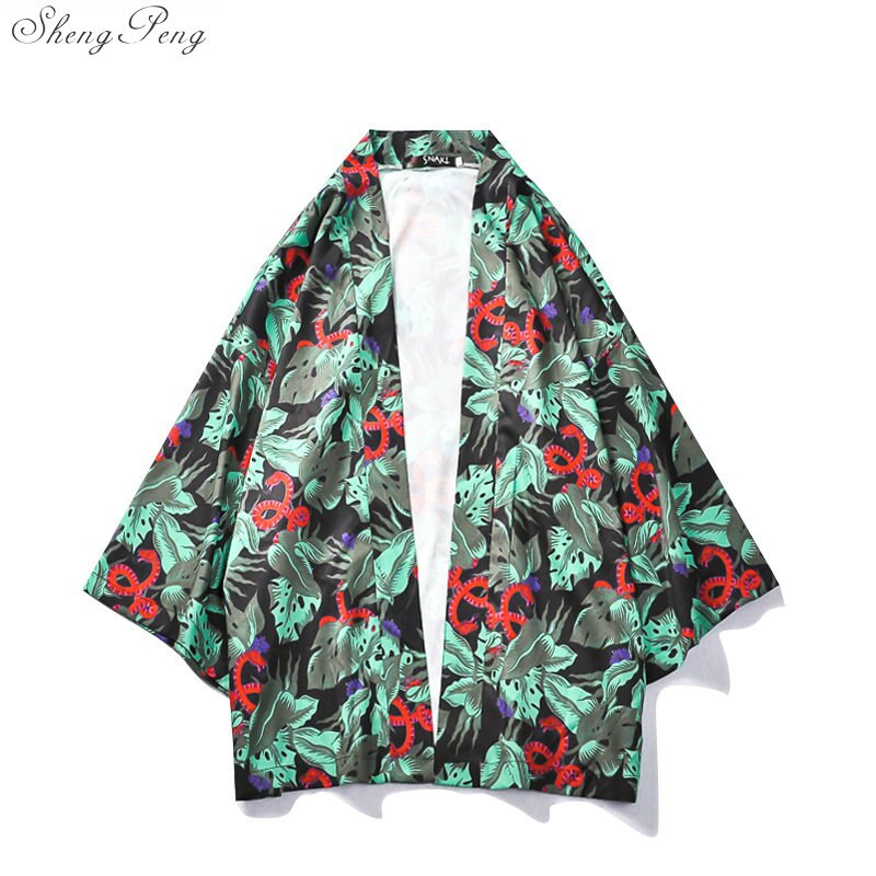 Kimono Cardigan Japanese Style Men Samurai Haori C... – Grandado