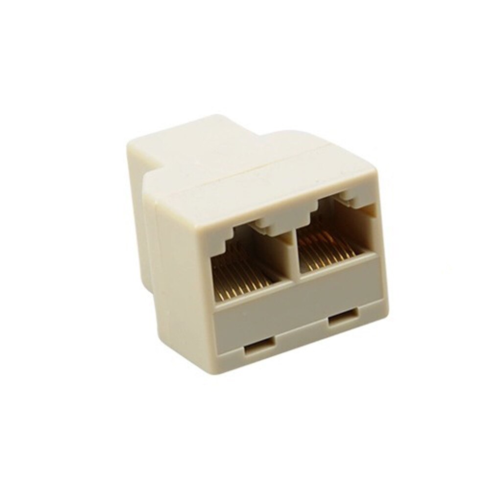 RJ45 Splitter Adapter 1 to 2 Dual Female Port CAT5... – Grandado