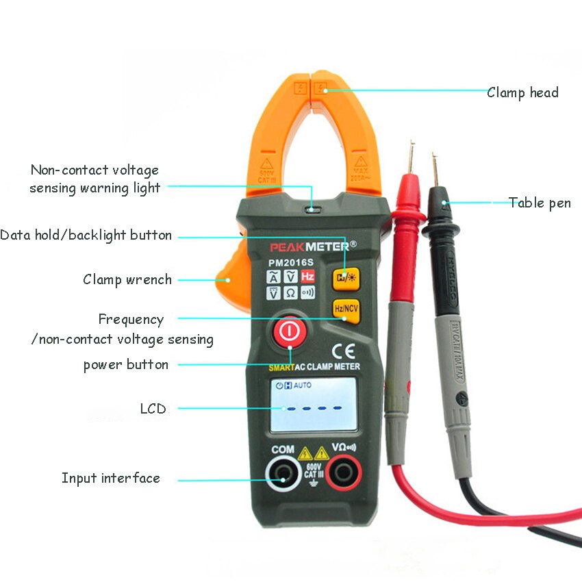 Multimeter AC Current Voltage Resistance Measuring... – Vicedeal