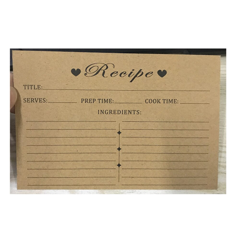 Recipe Cards - 50 Double Sided Cards 4x6 inches Th... – Grandado