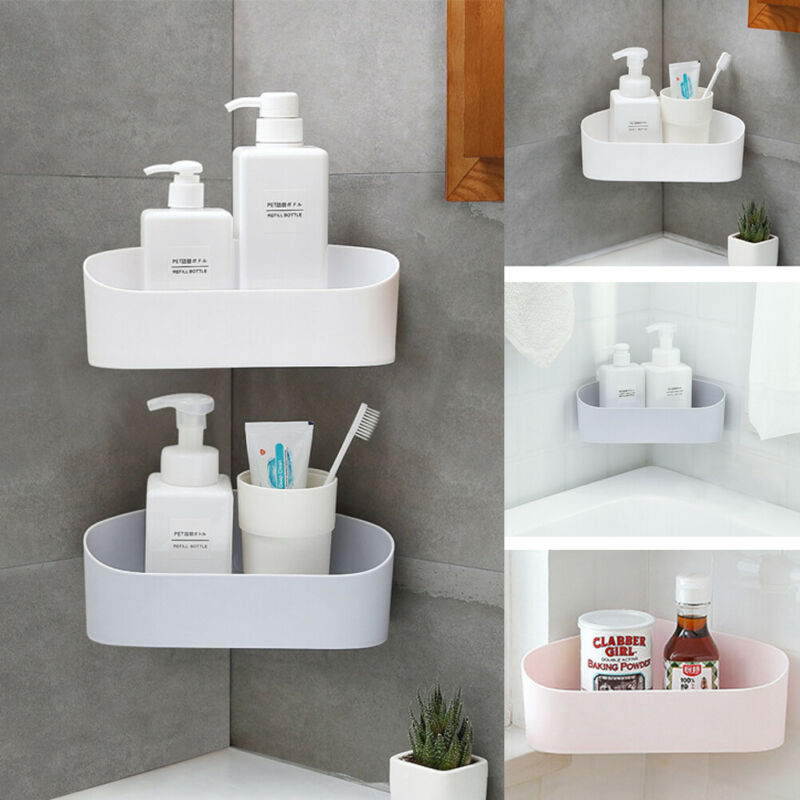Bathroom Punch-Free Corner Triangular Shower Shelf... – Grandado