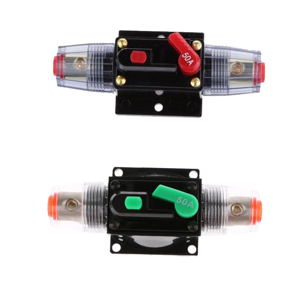 Qty 2 12V-24V Auto Circuit Breaker 50A Manual Rese... – Vicedeal