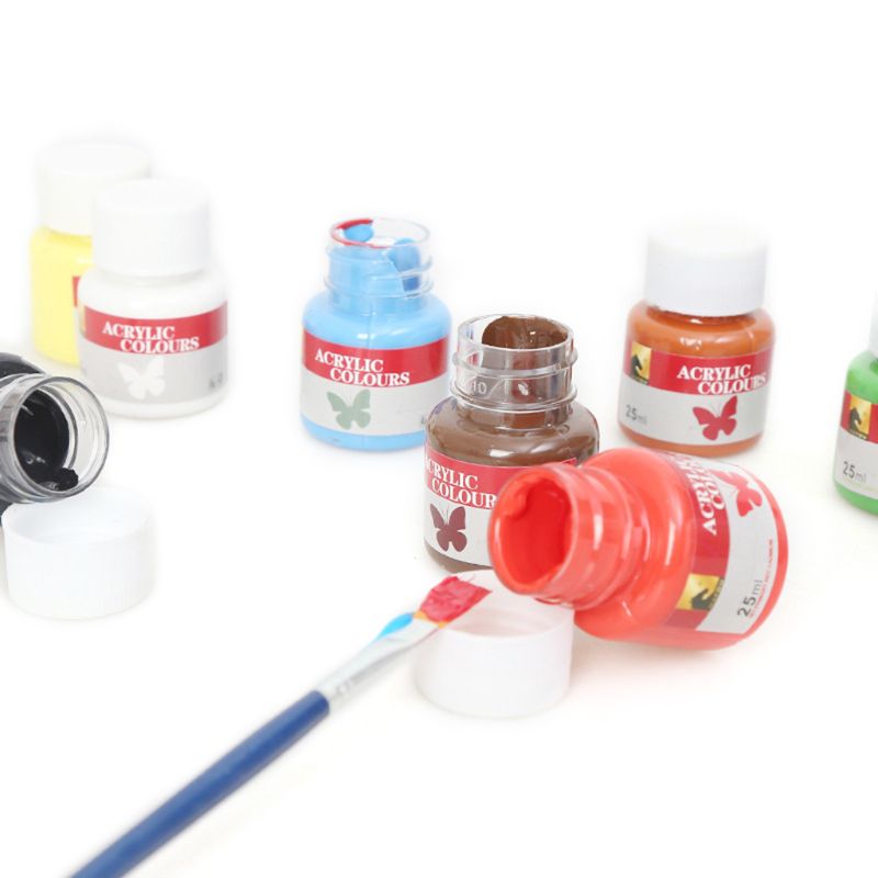 12 Colors Art Supplies Paints Acrylic Paint Set fo... – Grandado