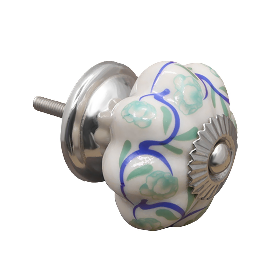 Lovely Pastoral Round Ceramic Closet Cupboard Cabi... – Grandado