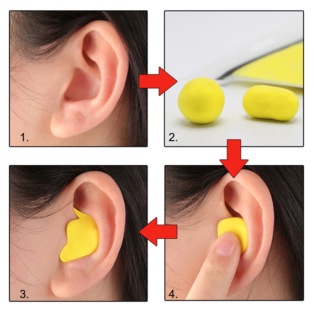 Moldable Shaped 60pc/set PU Anti-noise Ear Plugs N... – Vicedeal